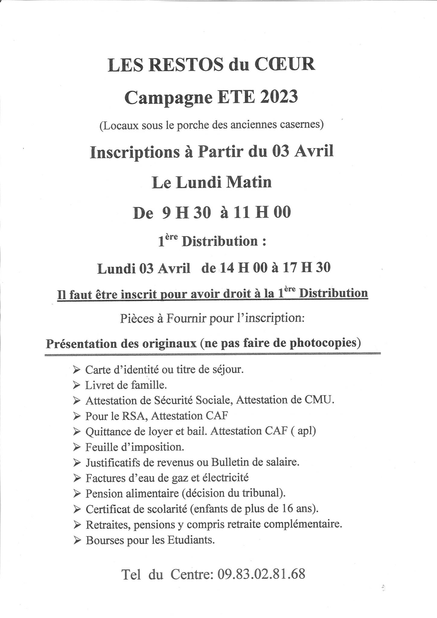 Les restos du coeur : Campagne été 2023 - Ville de Sauve :Ville de Sauve Les restos du coeur : Campagne été 2023 - Ville de Sauve :Ville de Sauve