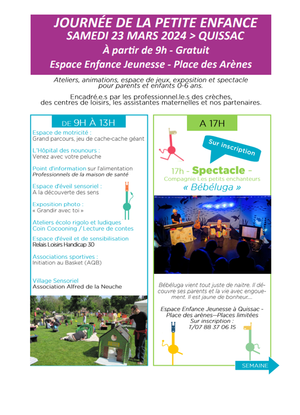 Semaine nationale de la petite enfance - Ville de Sauve :Ville de Sauve